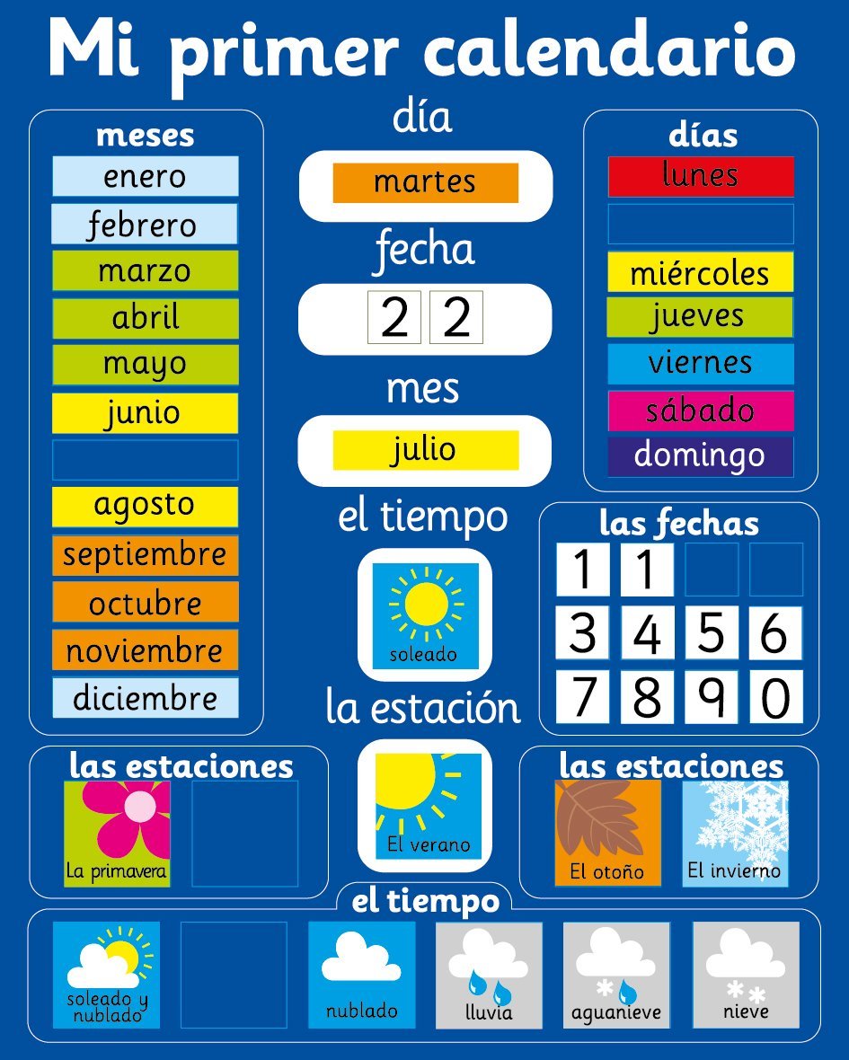 Calendario Educativo – Imprimible Gratis – Creciendo Con Montessori