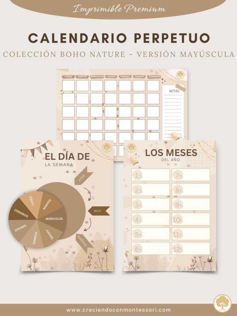 Calendario Perpetuo – Colección Boho Nature – Varios Idiomas ...