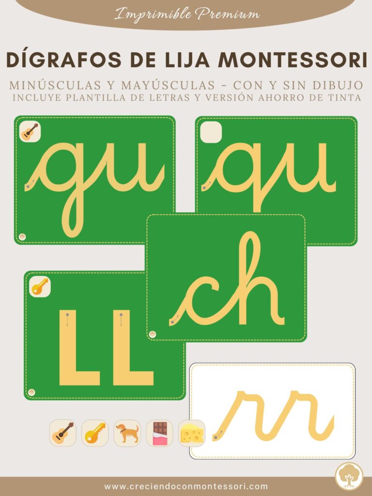 Letras de Lija Montessori Premium – Minúsculas con Serifa – Creciendo ...